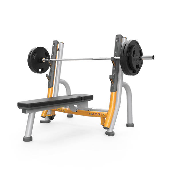 Matrix Fitness Magnum Breaker Olympic Flat Bench | Fitness Experience ...