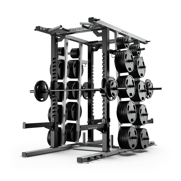 Matrix Fitness Magnum MEGA Double Half Rack | Fitness Experience ...