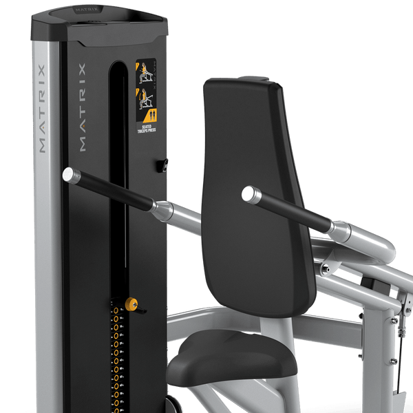 Matrix Fitness Go Series Seated Triceps Press | Fitness Experience ...
