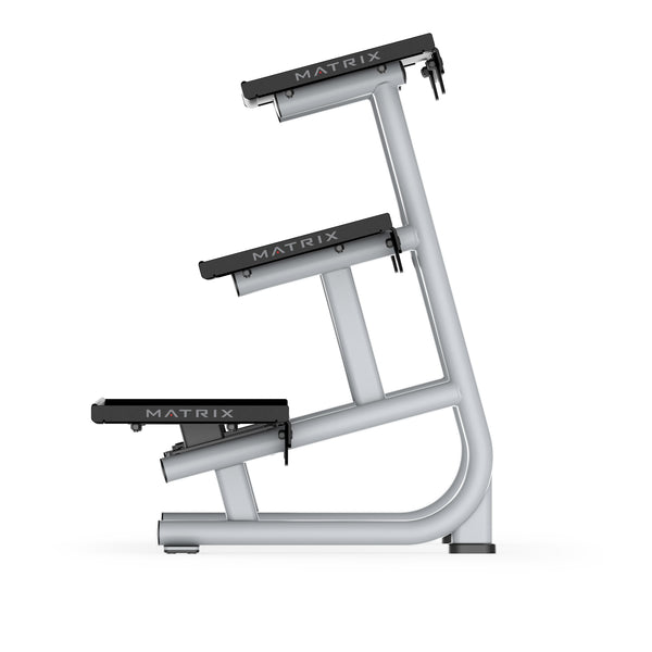 Matrix Magnum 3-Tier Flat-Tray Dumbbell Rack Short | Fitness Experience ...